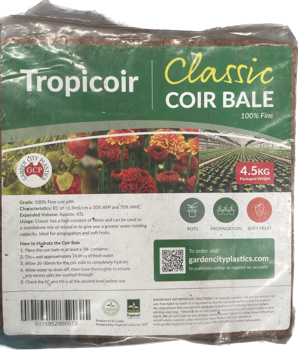Tropicoir Classic Coir Bale – PDT Trading Pty Ltd